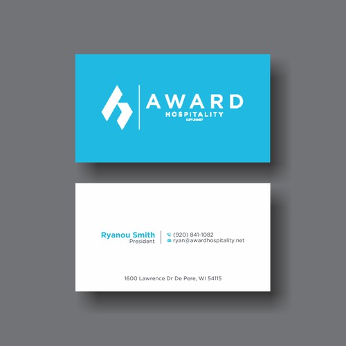 Award Hospitality business card | Business card contest