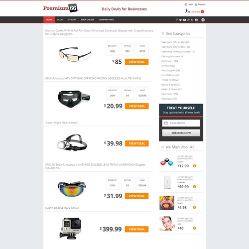 Great web design for daily deals website | Web page design contest