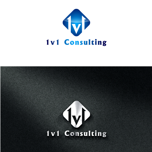 Create a powerful, classic, sleek logo for 1v1 Consulting | Logo design ...