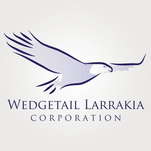 Create an artistic unique Eagle themed logo for the Wedgetail Larrakia ...