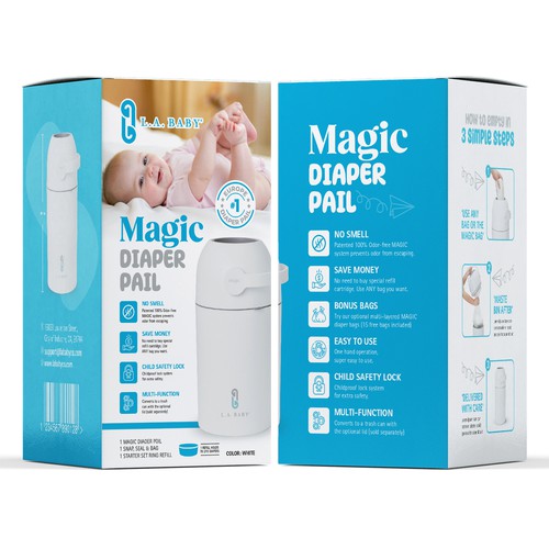 Designs | Create an Attractive & Functional Diaper Pail Packaging ...