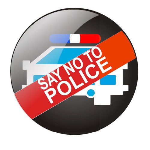 Icon for SAY NO TO POLICE | Button or icon contest