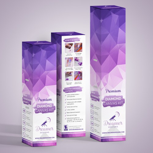 Designs | Design a box package for a Diamond Painting Kit (Blind/Winner ...