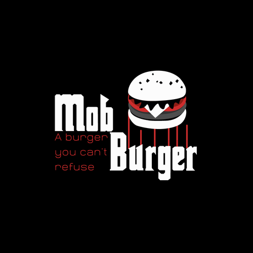 Mob burger mafia themed burger restaurant | Logo & business card contest