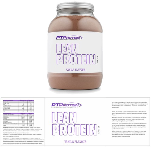 Simplistic, creative Protein Powder Product Label | Product label contest