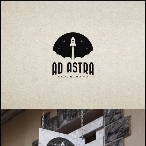 Create an inspiring, vintage clothing brand. Ad Astra! | Logo design ...