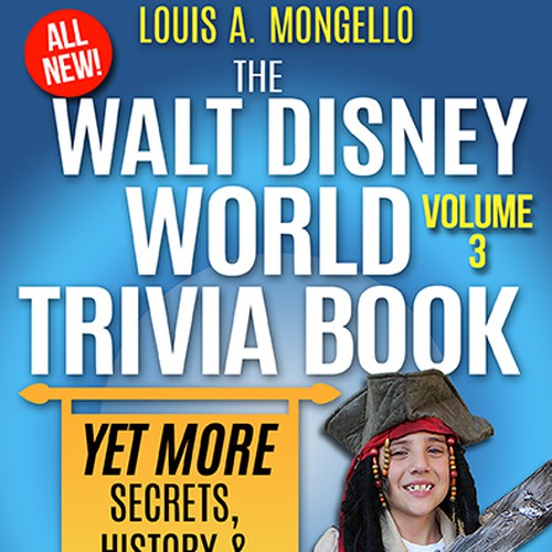 Designs | Walt Disney World Trivia Book cover | Book cover contest