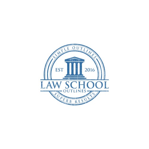 Design a logo for Law School Outlines, an educational supplement ...