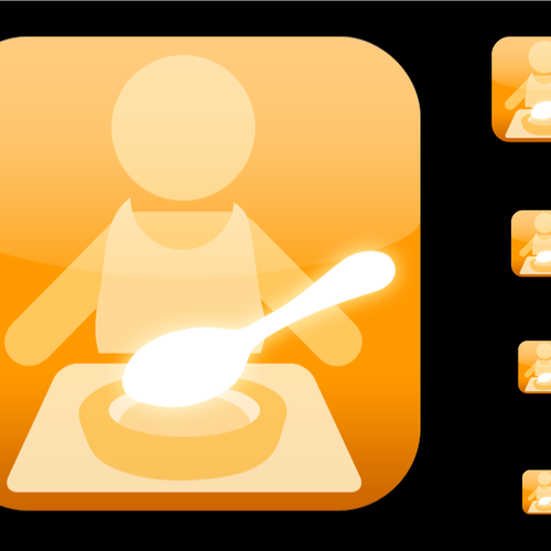 iPhone App Icon for Baby Food Tracking App | Button or icon contest