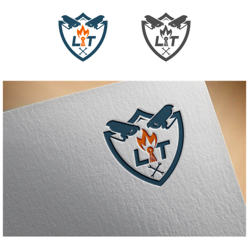 Descriptive logo for "Lit Fire alarm and security" company that ...