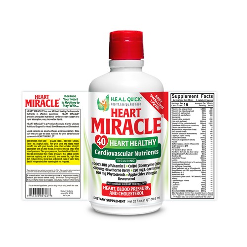Designs | New look for Heart Miracle | Product label contest