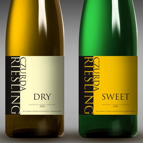 Riesling wine lable | Product label contest