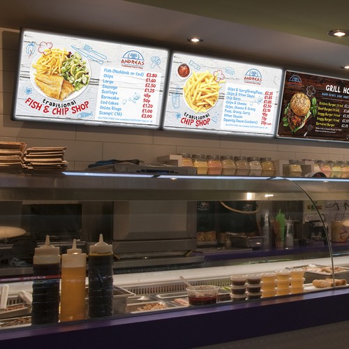 Fish and Chip Shop Menu Design | Menu contest