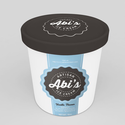 Abi's Ice Cream - Hip & Modern Ice Cream Pint Food Label Contest ...