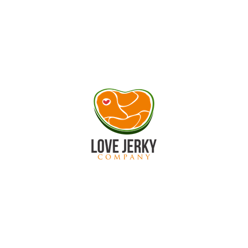 Create a logo for a beef jerky company built with love. | Logo design ...