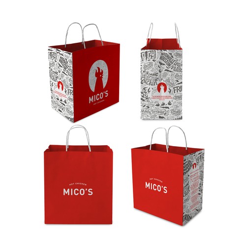 Designs | Luxurious Mico's Hot Chicken Takeout Bag | Product packaging ...