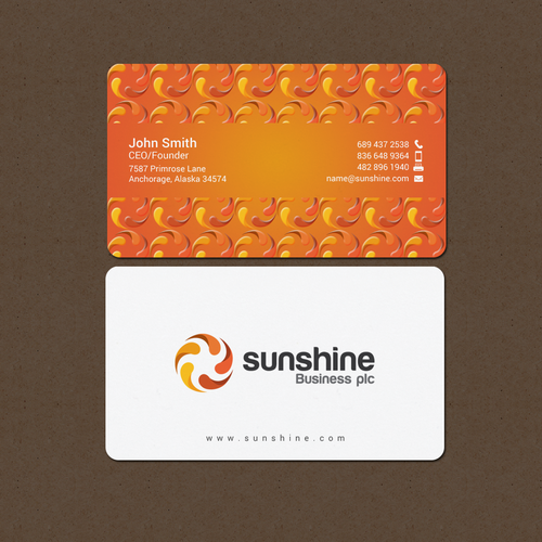 Sunshine | Business card contest