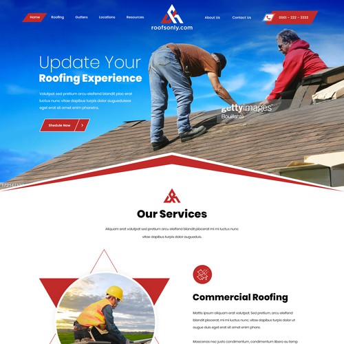 Designs | POWERful Strong Roofing Site | Web page design contest