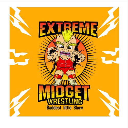Animated Midget Wrestling Caracter | Logo design contest