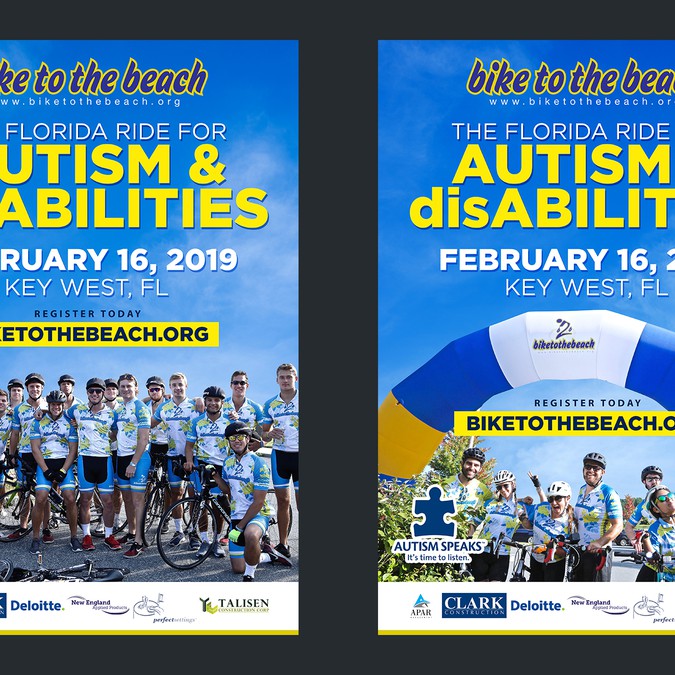 Re-Design Poster for Autism and disABILITY Charity Bike Ride | Poster ...