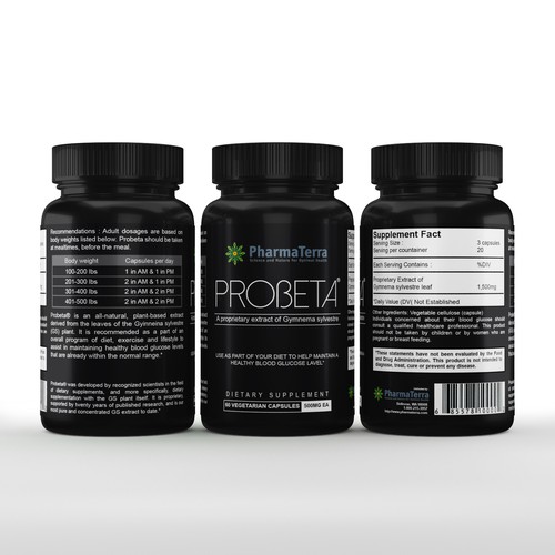 Need an intelligent looking label for a natural vitamin company ...