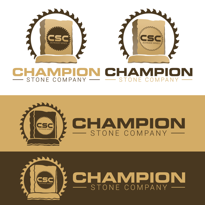 Champion Stone Company Logo Design | Logo design contest