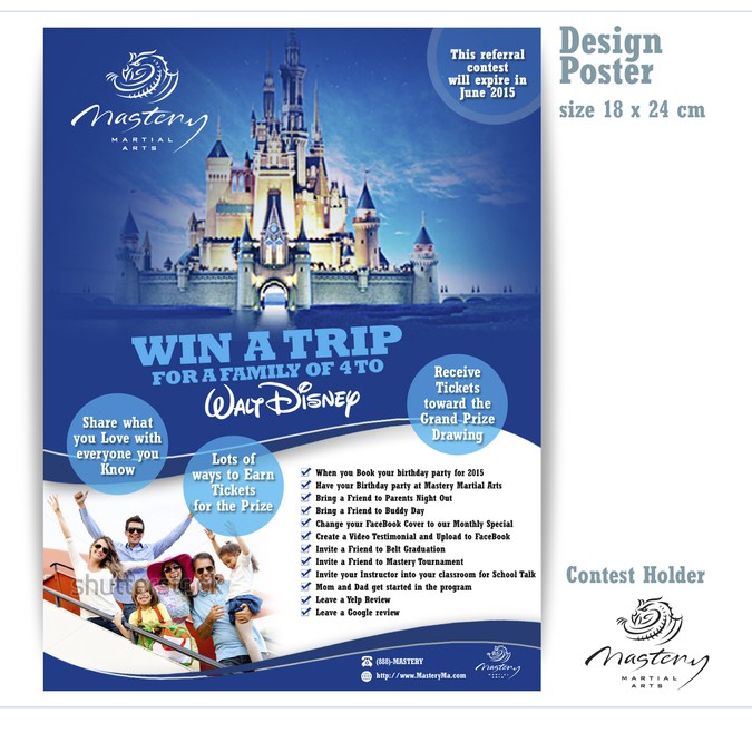 Disney Giveaway | Postcard, flyer or print contest
