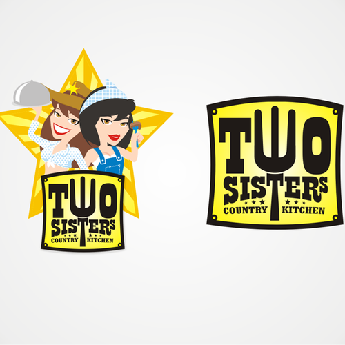 logo for Two Sisters Country Kitchen | Logo design contest