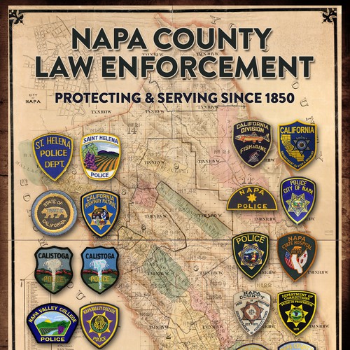 Napa County Law Enforcement Patch Poster | Poster contest