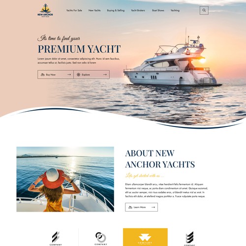 Designs | 🛥️ 👙🚤 Awesome boat / yacht brokerage firm changing the ...