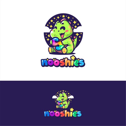 Designs | Design a Cute and Cuddly Logo for a Weighted Dinosaur Plushie ...