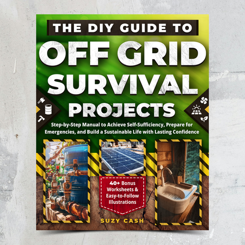 Designs | Eye-catching and natural book cover for an OFF-GRID SURVIVAL ...
