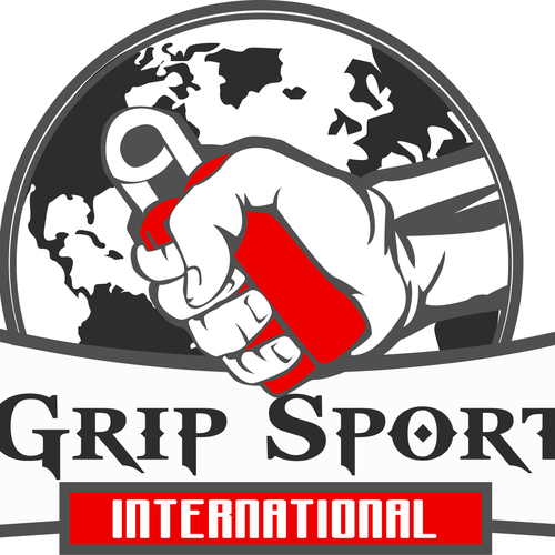 Logo for "grip sport" - A new sport that's like strongman but where all ...