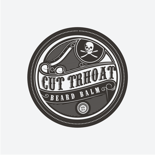 Bearded Men! A logo for Cut Throat Beard Balm | Logo design contest