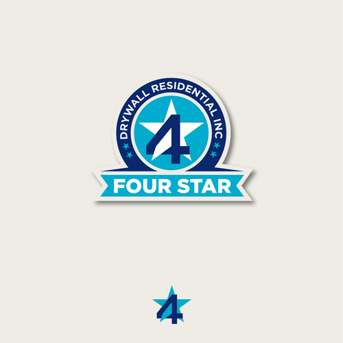 Redesign Four Star Drywall Residential's Logo | Logo Design Wettbewerb