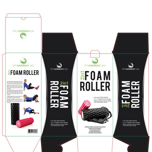 Design a FUN & creative packaging for a two-in-one foam roller, with a ...