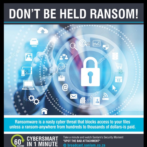 Create an attention grabbing cyber security poster | Poster contest