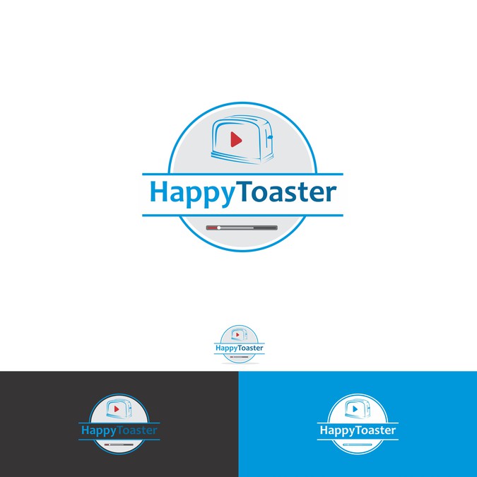 Create a logo for Happy Toaster that invites viewers to watch | Logo ...