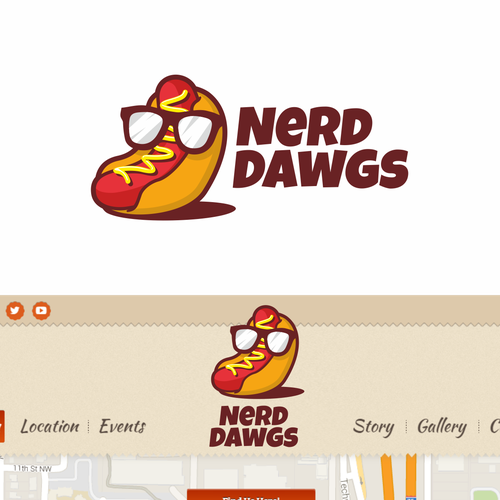 Delicious and clean looking hot dog logo needed for Nerd Dawgs brand ...