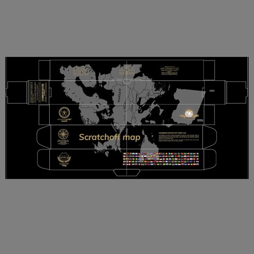 Designs | box design for scratch off world map | Product packaging contest