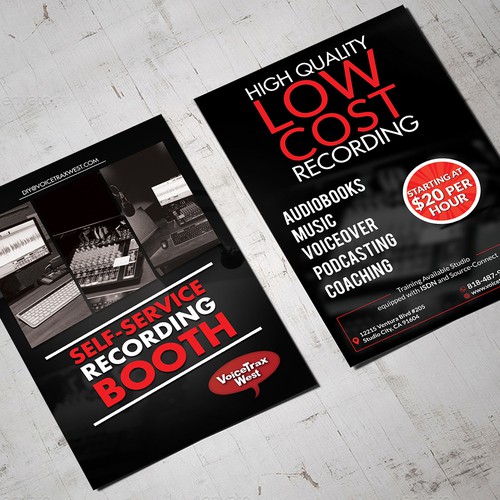 Dynamic Flyer for Recording Studio | Postcard, flyer or print contest