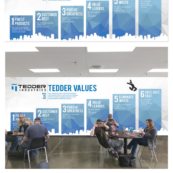 Design an Inspiring Corporate Values Poster | Poster contest