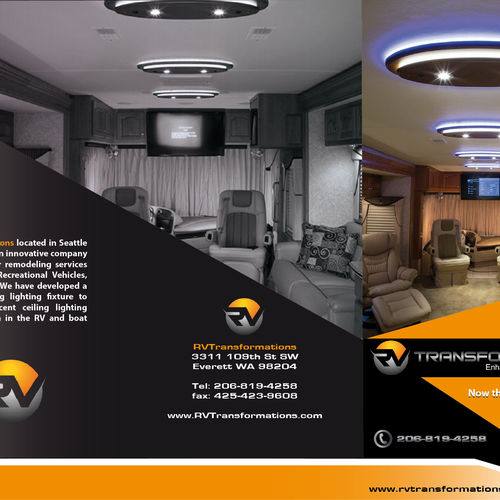 Create a stunning brochure for an exciting new LED lighting design ...