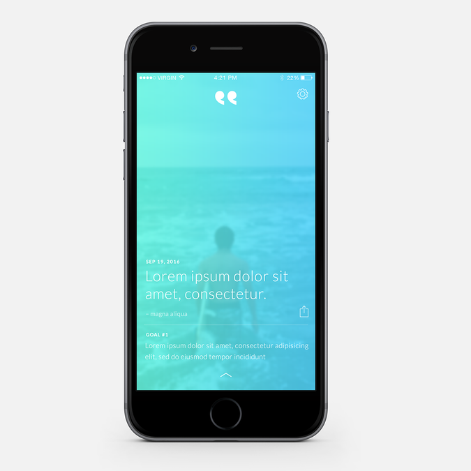 Motivational App That Sends Users Positive Notifications | App design ...