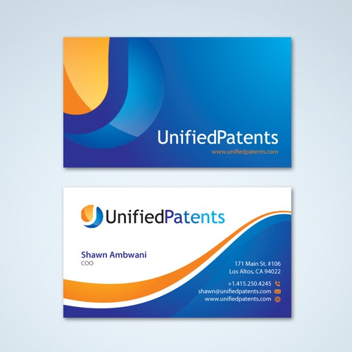 Designs | business card for Unified Patents | Business card contest