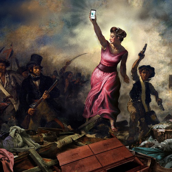 Famous French Revolution Painting Liberty Leading The People: