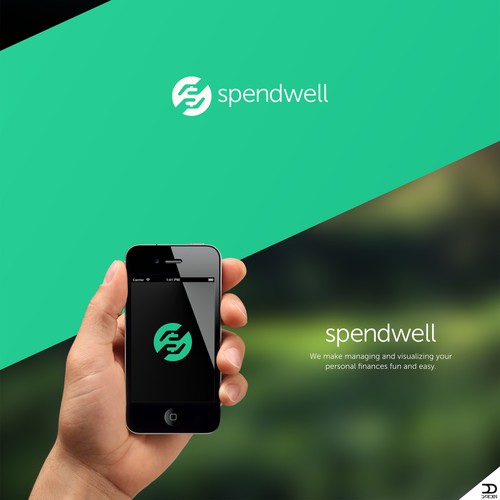 Design a beautiful and iconic logo for SpendWell, a personal finance ...