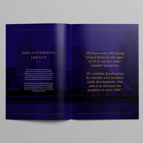 Designs | Design a high end marketing brochure for a start up fund ...