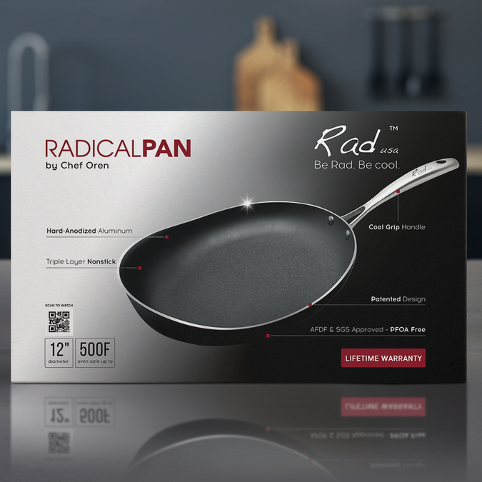 Design a CLEAN, RAD Box for a Saute/Wok Pan | Product packaging contest