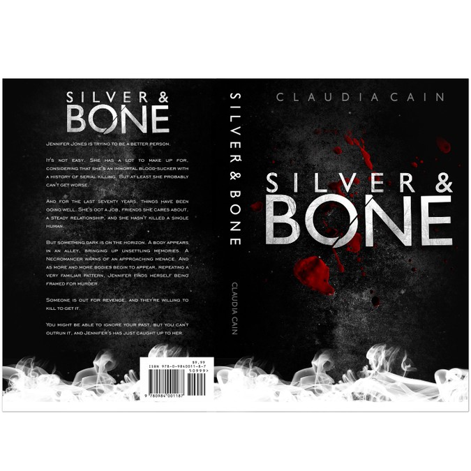 Create an original, eye-catching book cover for a dark urban-fantasy ...